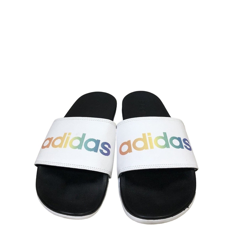 New Women's Adidas Adilette Comfort Slides/Sandals~Wh… - Gem